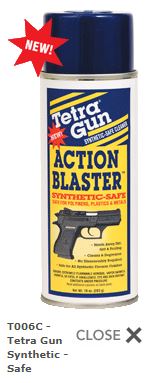 TETRA GUN ACTION BLASTER CLEANER 10OZ (SYNTHETIC SAFE CLEANER ...