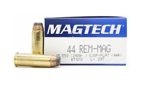 AMMO MAGTECH 44MAG/240G SJSP FLAT NOSE ( PK50 ) MAG44A - Bankstown Gun Shop
