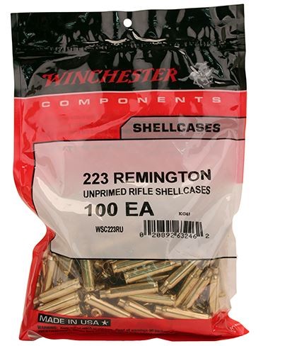 BRASS CASES WINCHESTER 223 REM (100) - Bankstown Gun Shop