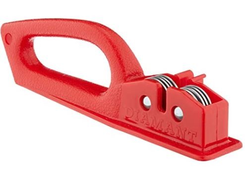 KNIFE SHARPENER RED HANDLE TYPE WITH 8 ROTATING DISCS (MAM82 ...