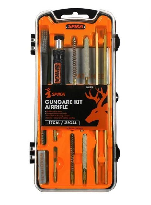 SPIKA CLEANING KIT RIFLE 17/22CAL COMPACT-COMPLETE WITH ROD BRUSHES ...