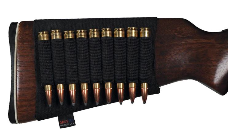 GROVTEC BUTTSTOCK CARTRIDGE SHELL HOLDER 9 LOOPS - Bankstown Gun Shop